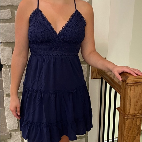 Dresses | Nwt Navy Backless Dress | Poshmark